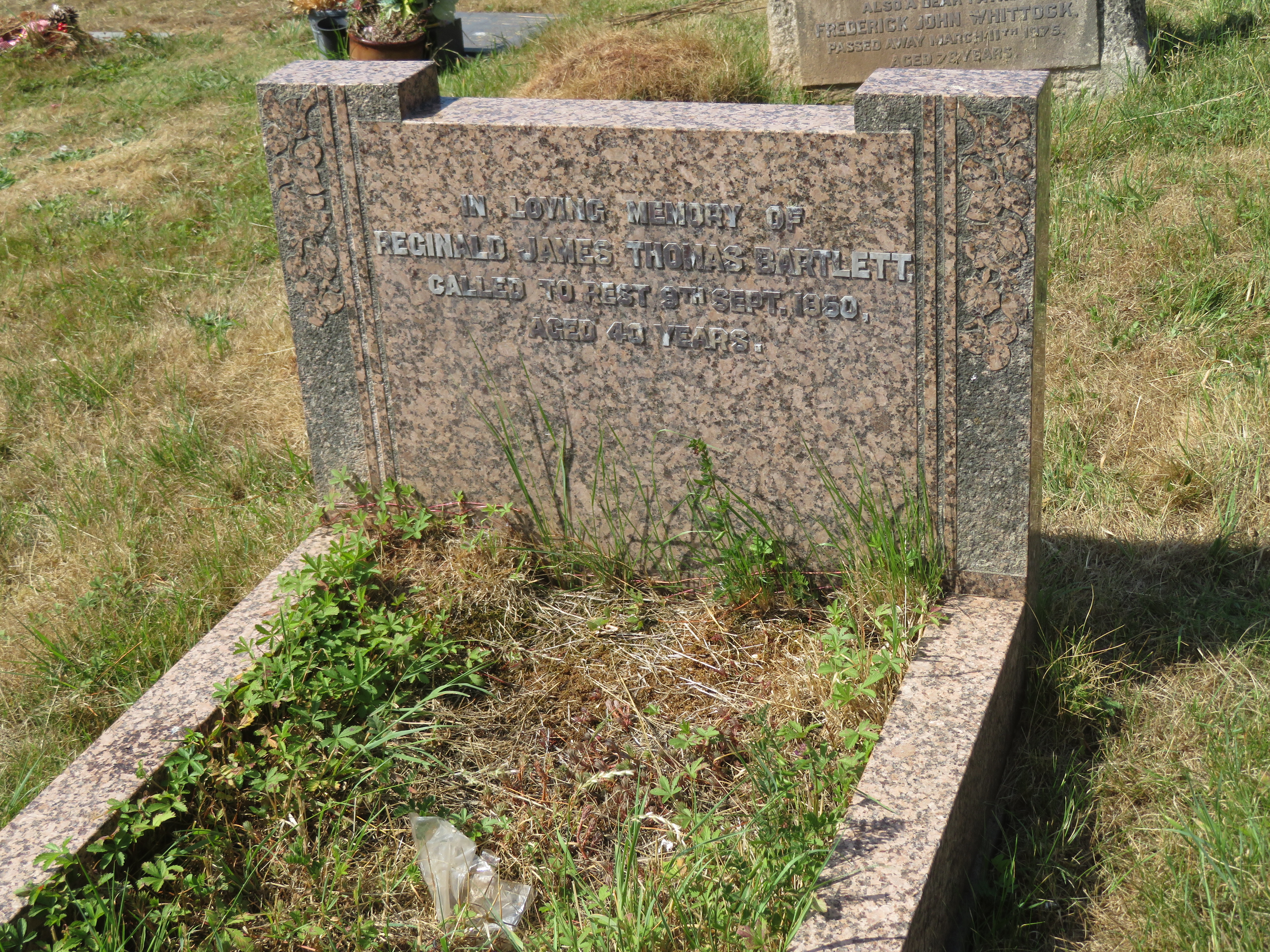 Reginald James Thomas Bartlett | Bath Record Office